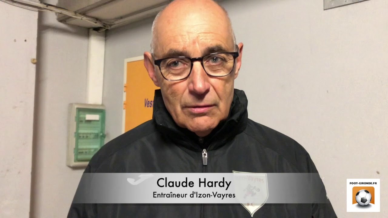 La réaction en vidéo de Claude Hardy (Izon Vayres, R2) - Foot-Gironde